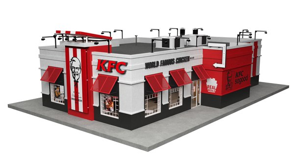 Restaurant kfc 3D model - TurboSquid 1680549
