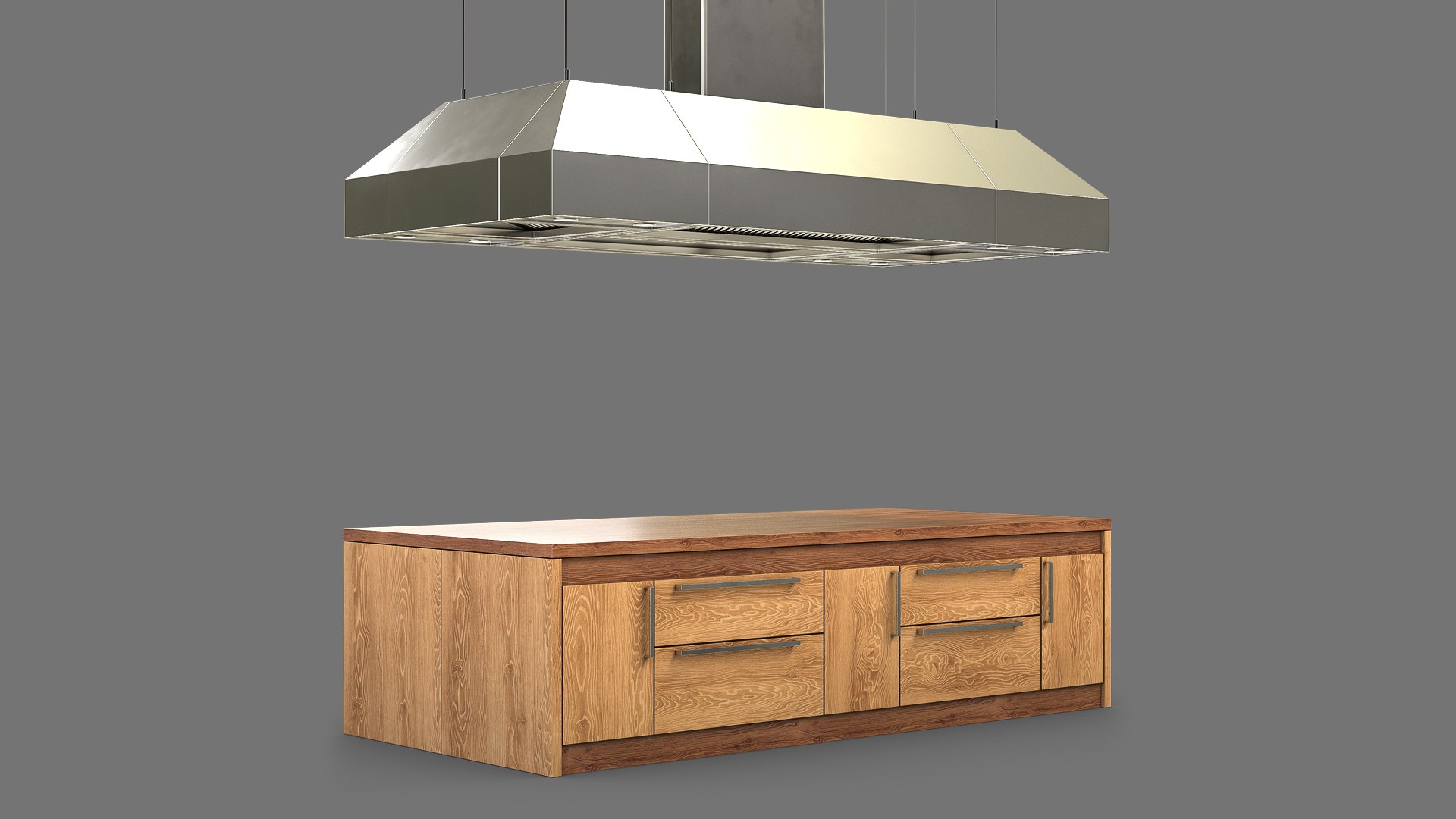 3D Hood And Table Kitchen Restaurant - TurboSquid 1734464