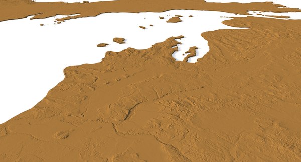 modelo 3d Proyecto 3D del modelo STL del estado de Michigan ...