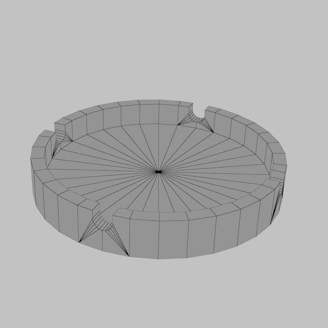 Ash Tray Ashtray 3D Model - TurboSquid 1465667