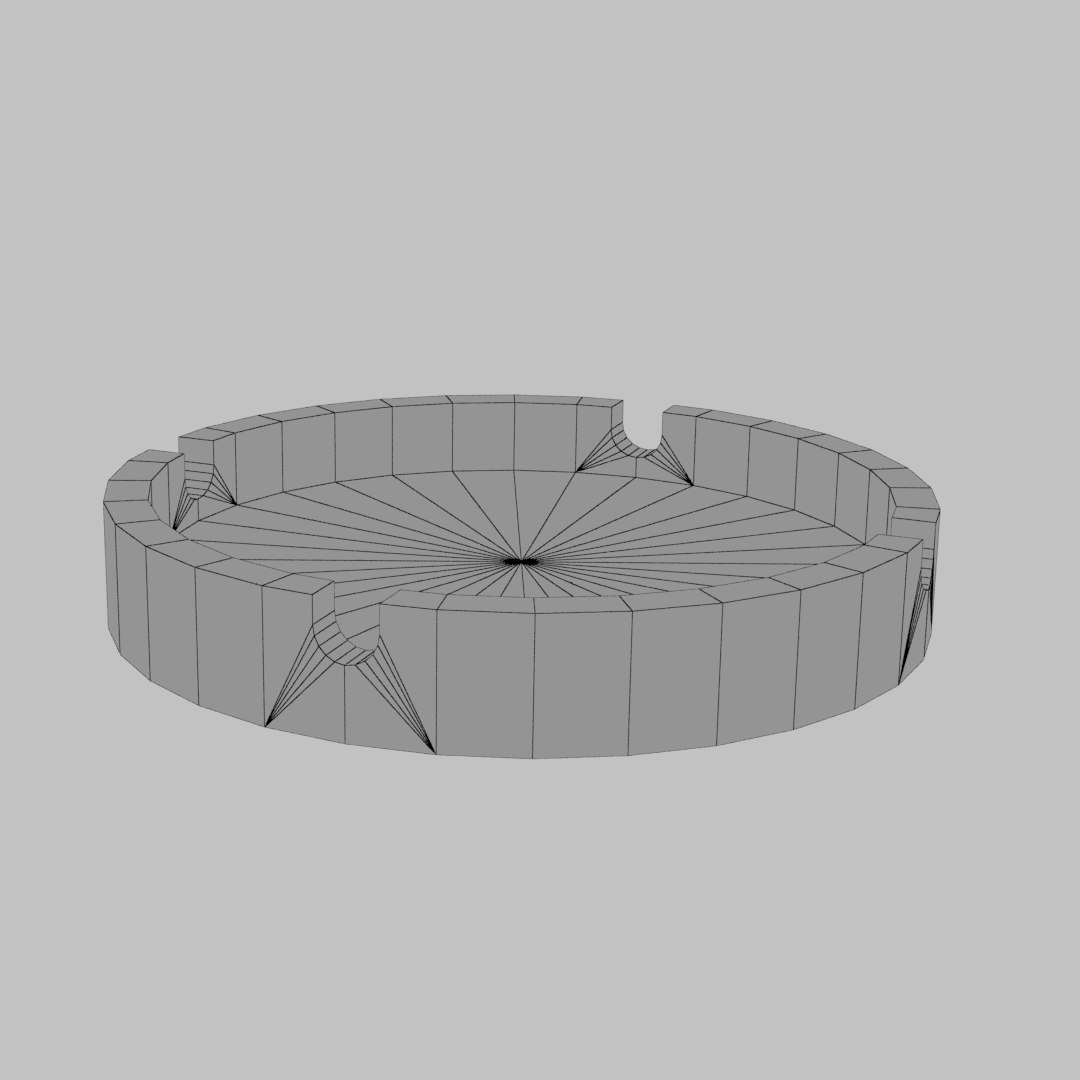 Ash Tray Ashtray 3D Model - TurboSquid 1465667