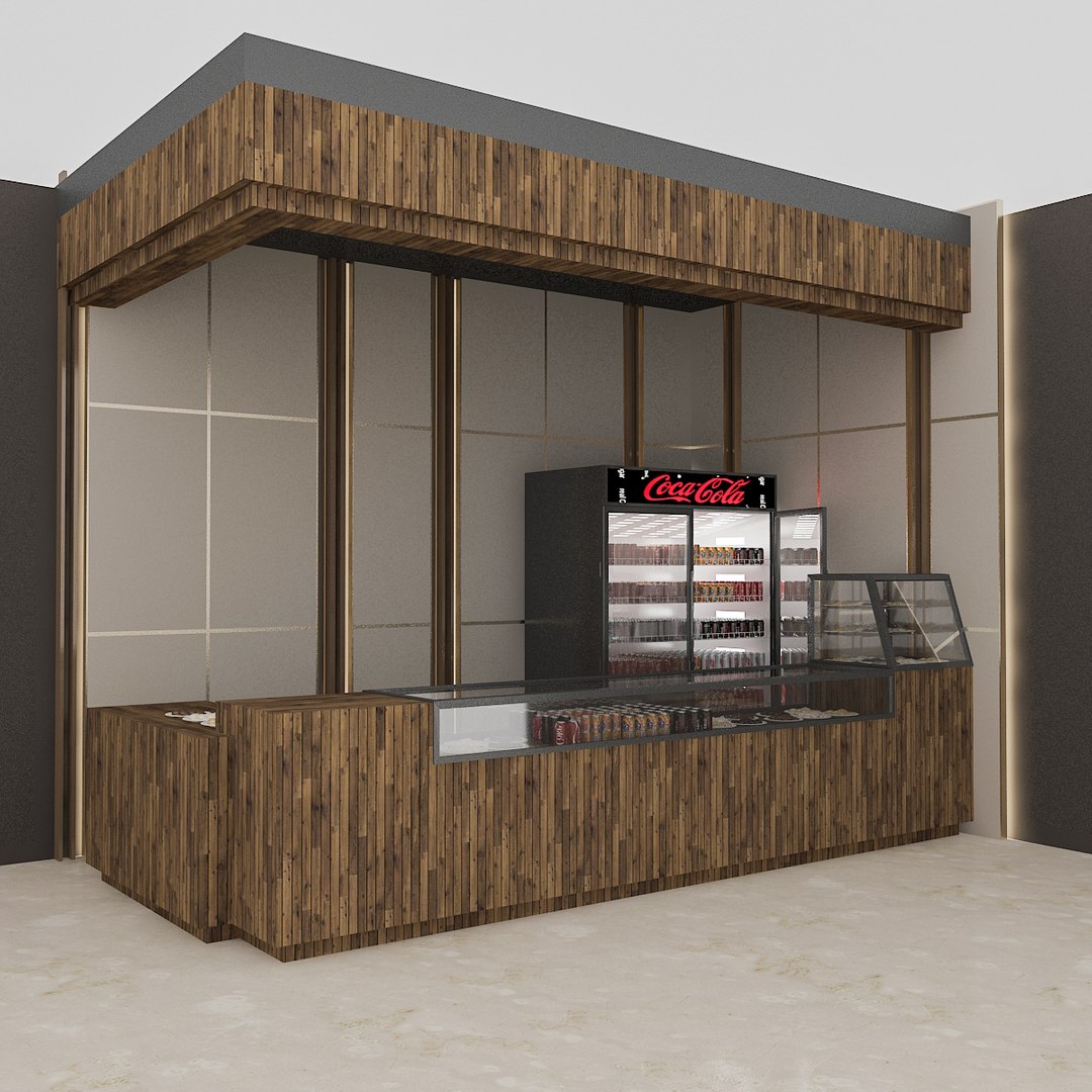 3D Cafe Model - TurboSquid 1447707