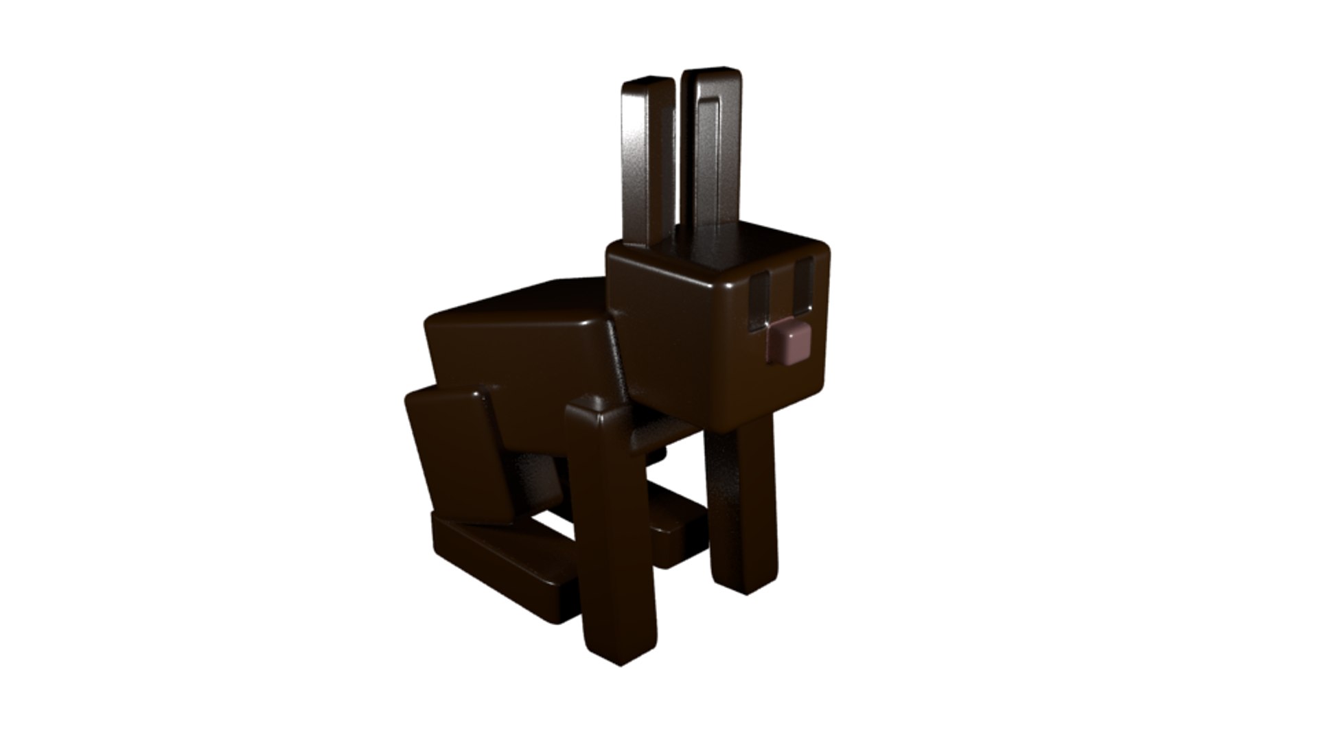 Rabbit Minecraft 3D - TurboSquid 1590390