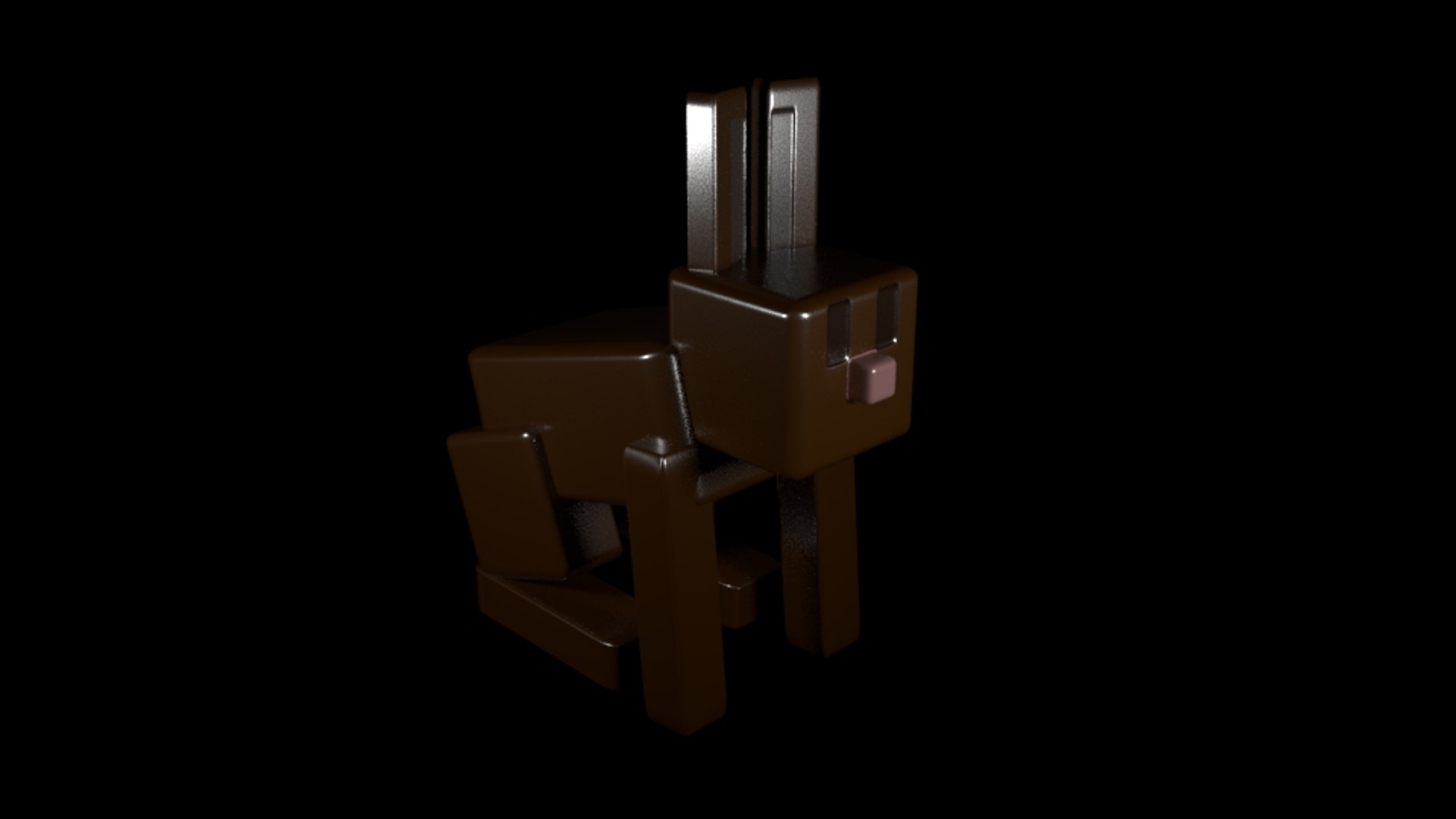 Rabbit Minecraft 3D - TurboSquid 1590390