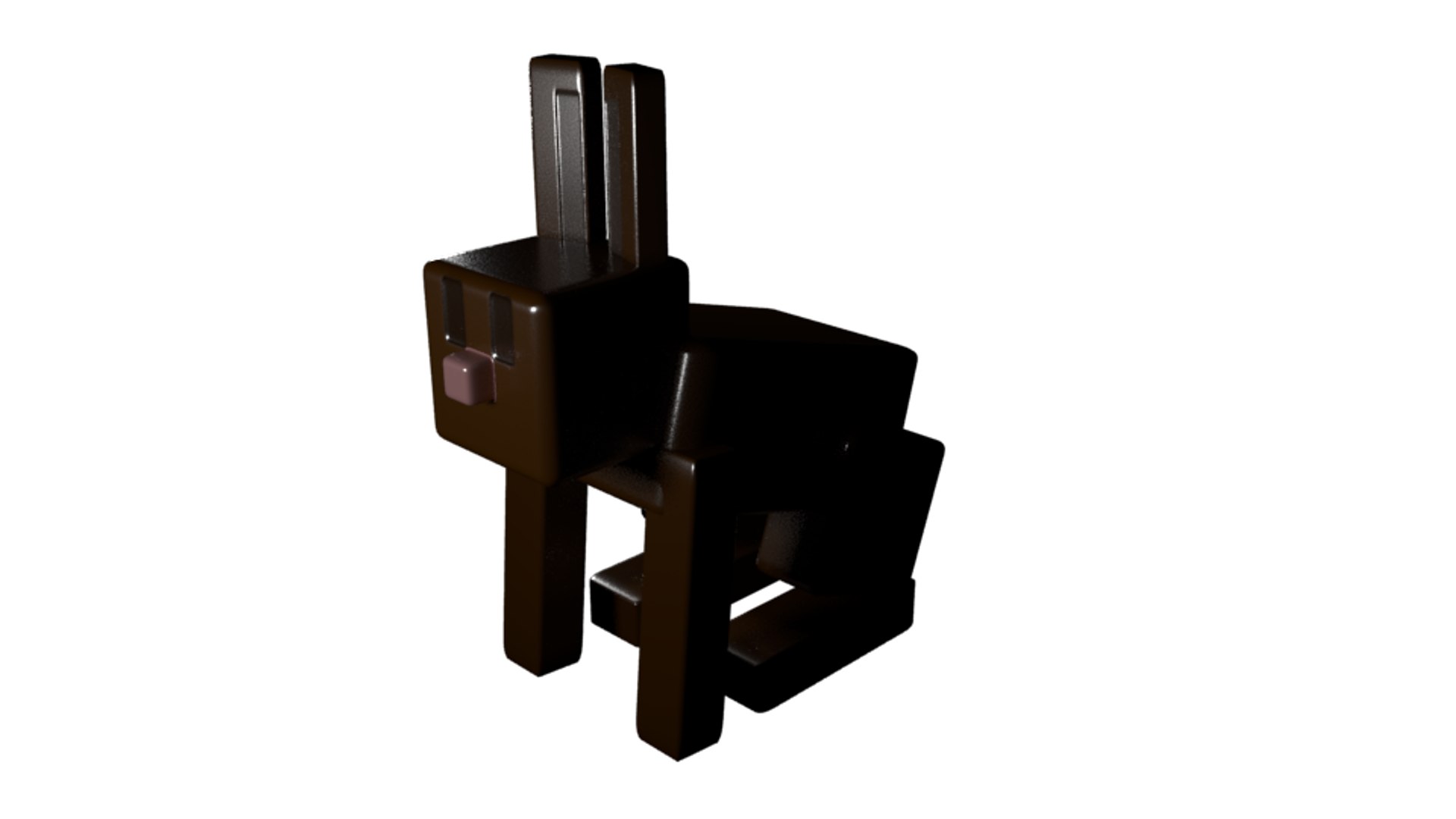 Rabbit Minecraft 3D - TurboSquid 1590390