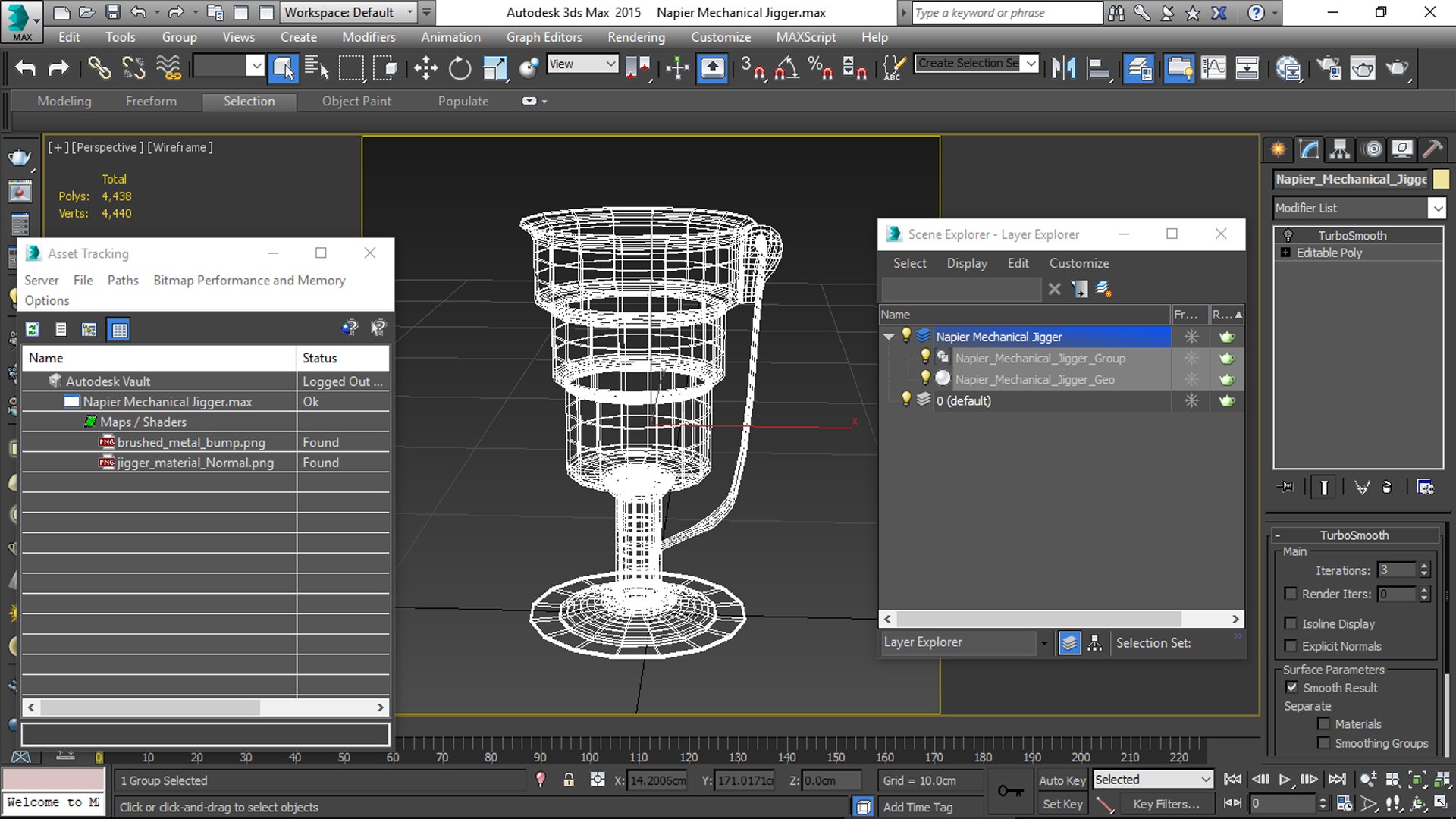 Napier Mechanical Jigger 3D Model - TurboSquid 1593599