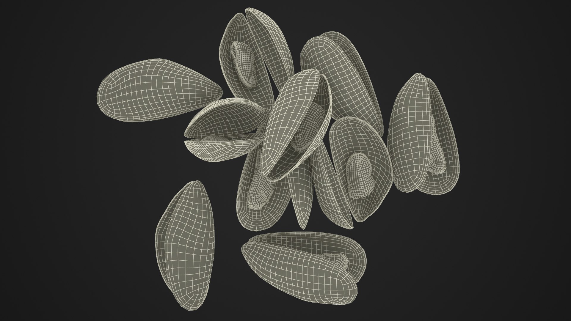 Pile Of Boiled Mussels 3D Model - TurboSquid 2277637
