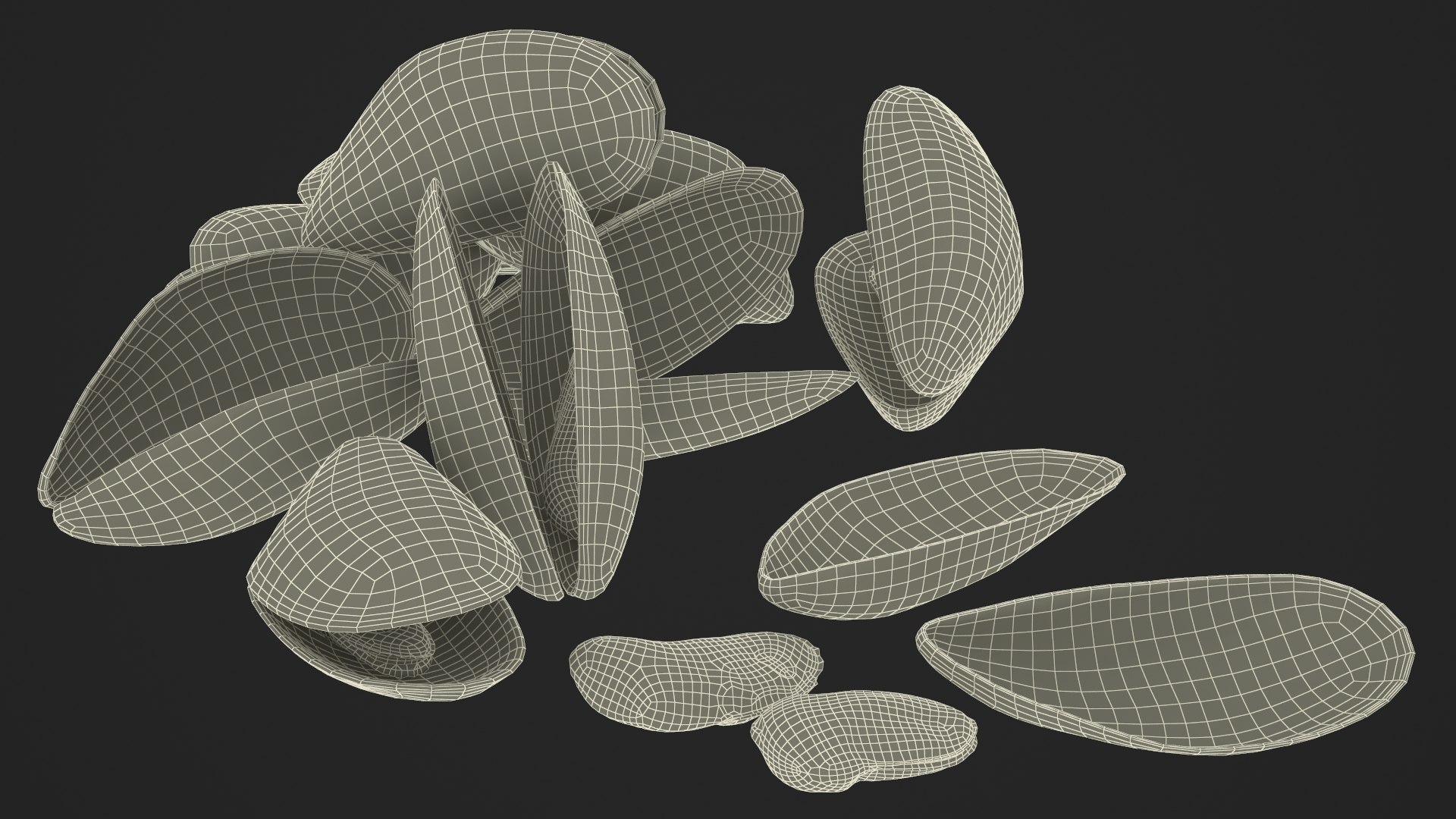 Pile Of Boiled Mussels 3D Model - TurboSquid 2277637