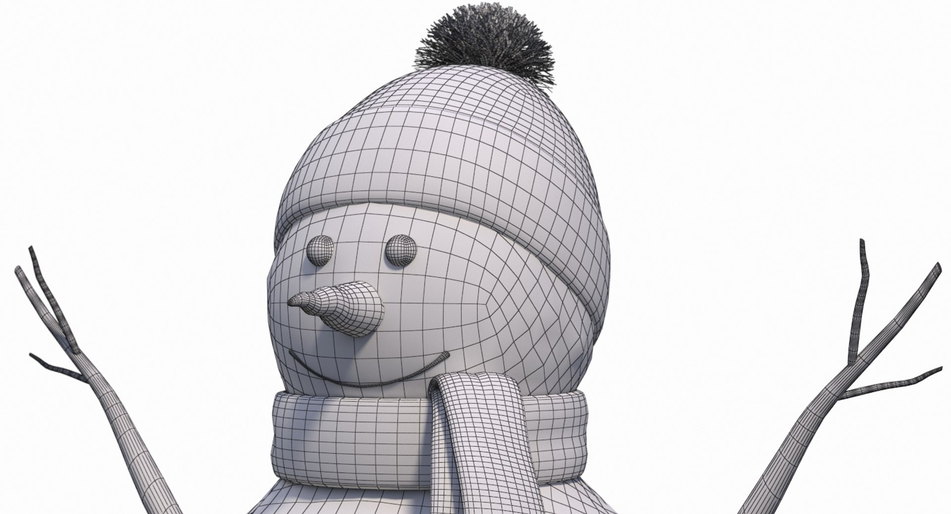 Cute Snow Man 3D Model - TurboSquid 1237029