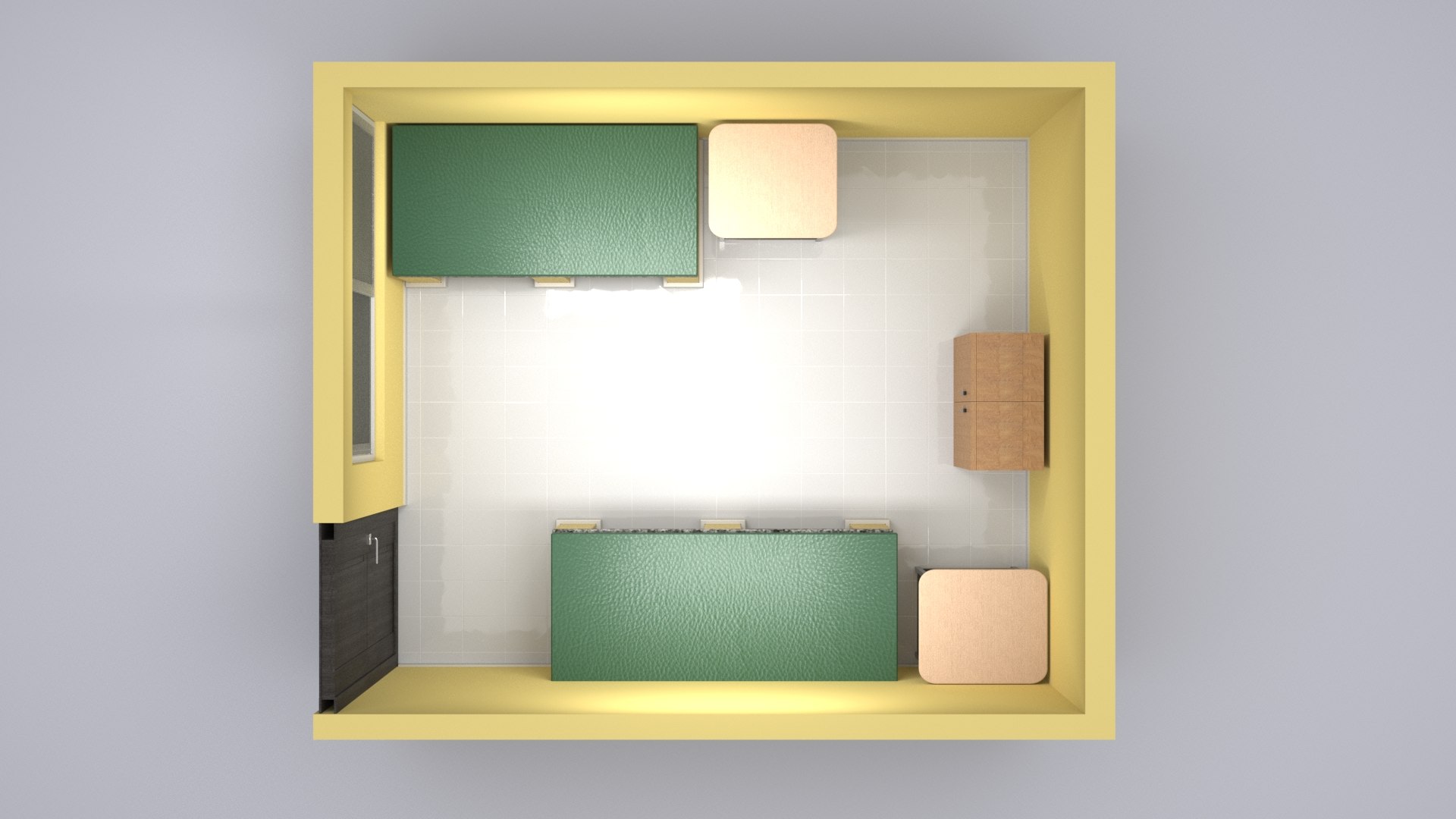 Two Sharing Hostel Room 3D Model 3D - TurboSquid 2094337