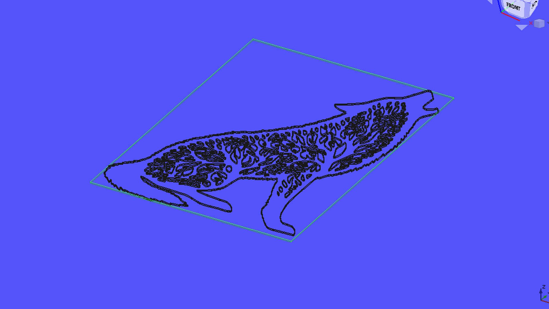 3D Howling Wolf Wall Decor Model - TurboSquid 2429694