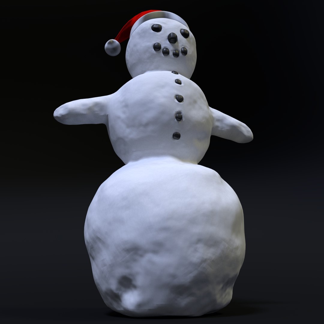 3d snowman winter