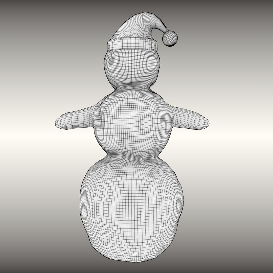 3d snowman winter