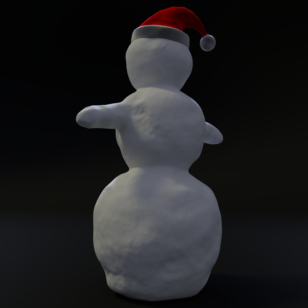 3d snowman winter