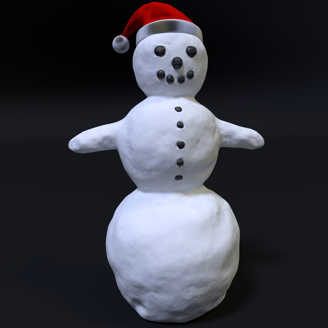 3d snowman winter