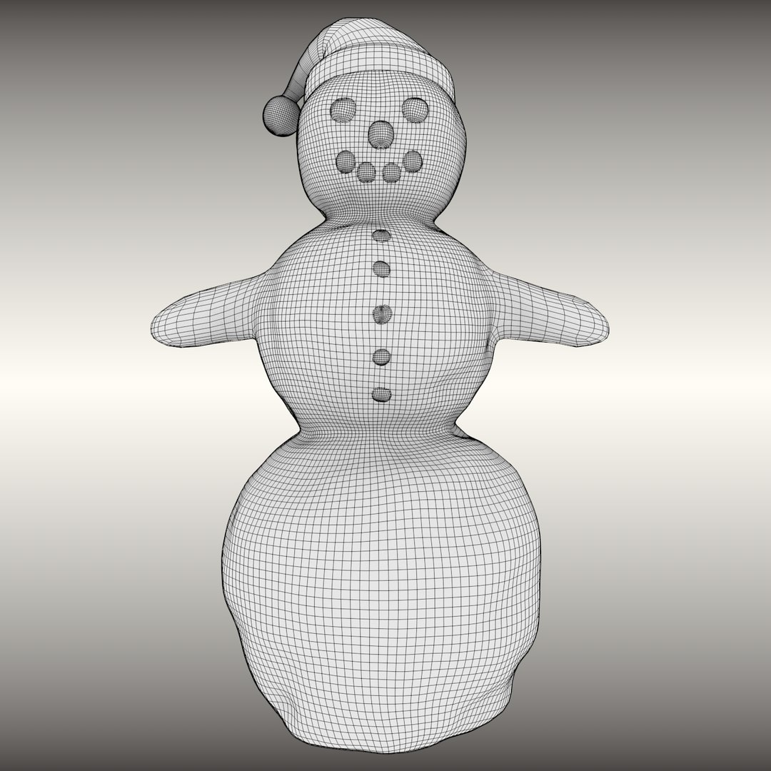 3d snowman winter