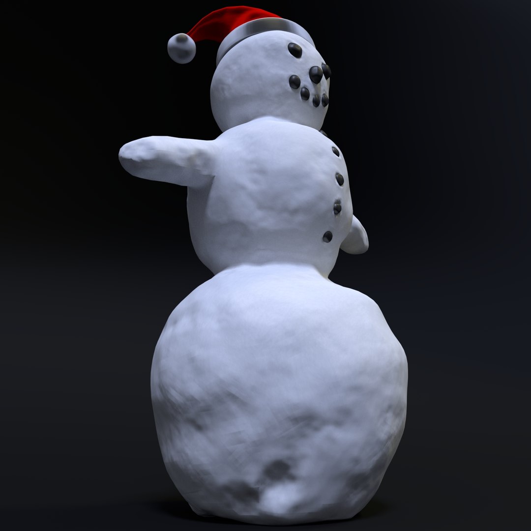 3d snowman winter