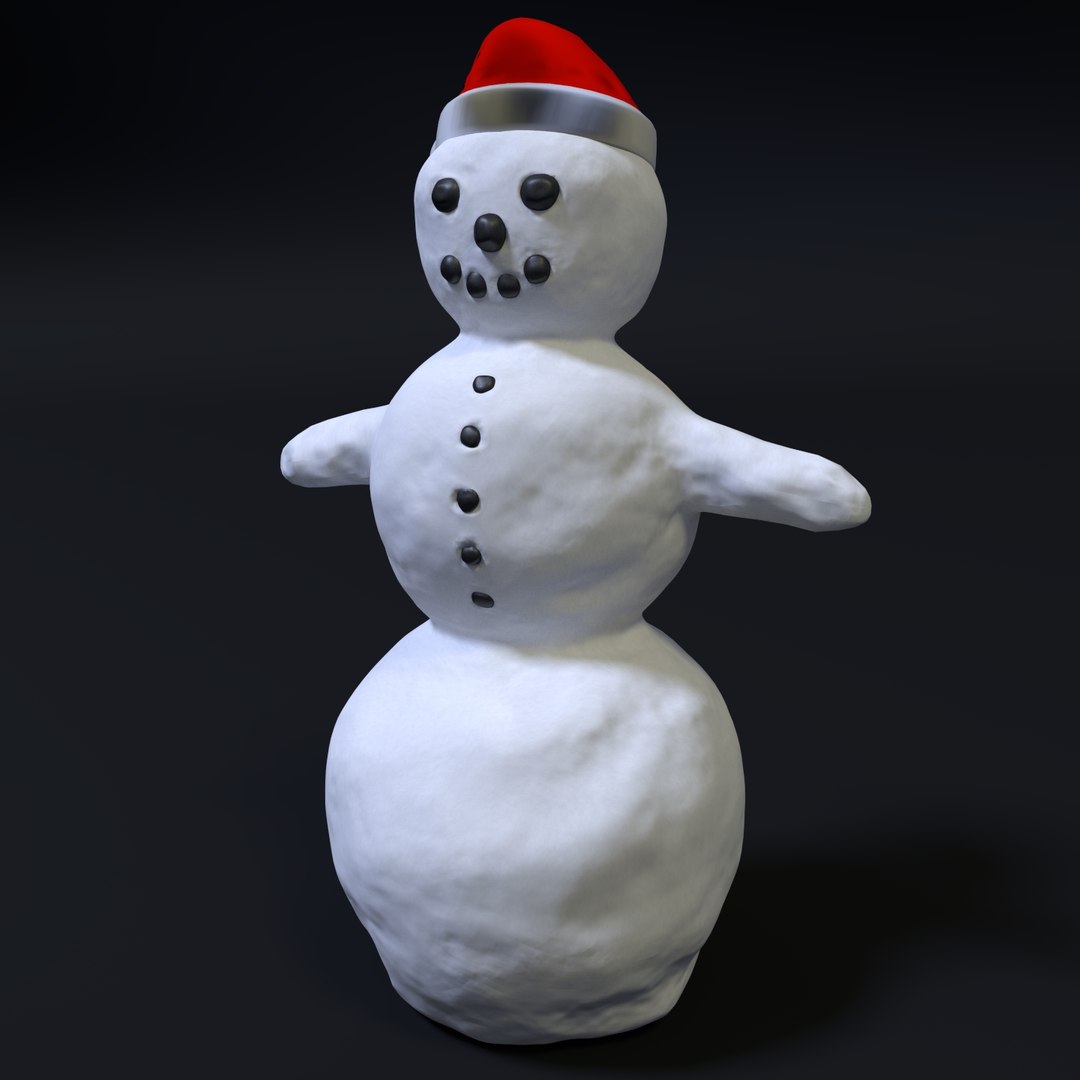 3d snowman winter