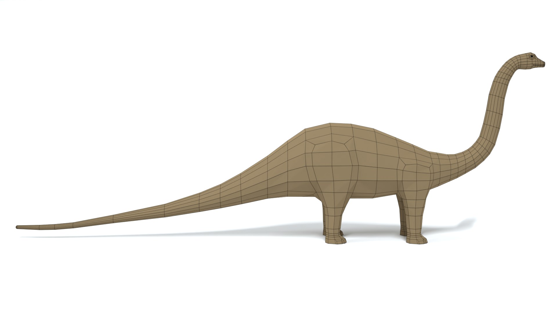 3D Low Poly Cartoon Diplodocus Dinosaur - TurboSquid 1820571