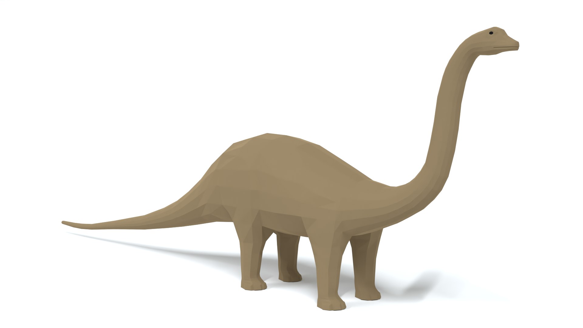 3D Low Poly Cartoon Diplodocus Dinosaur - TurboSquid 1820571