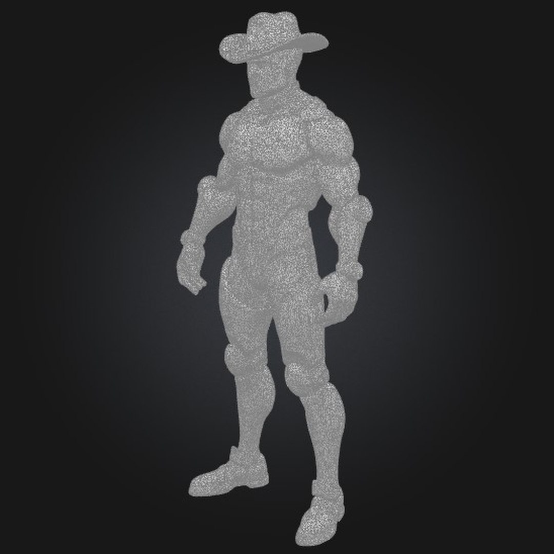 3D Cowboy And Future Warriors - TurboSquid 2333159