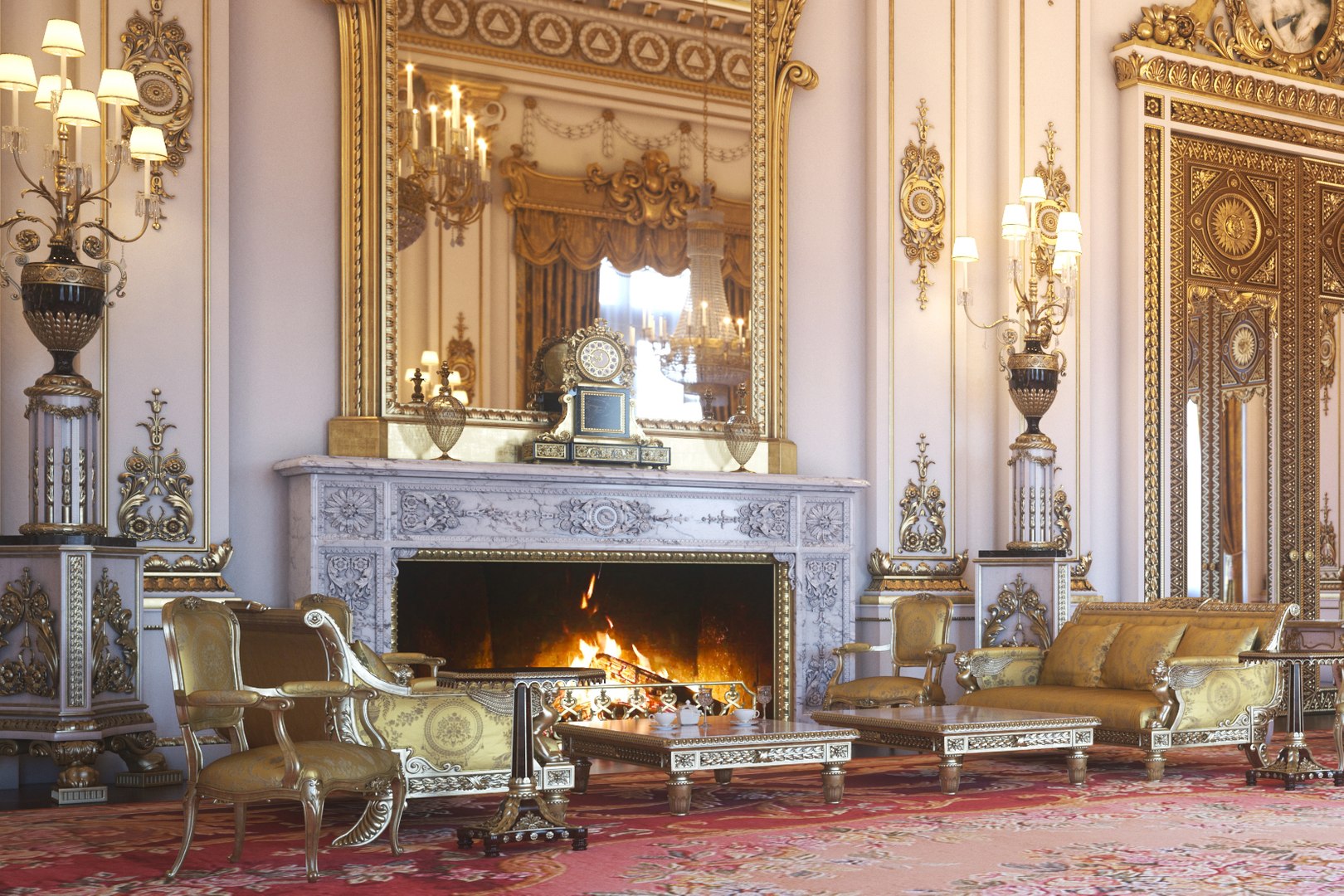 3D Model Interior Scene White Room - TurboSquid 1250091