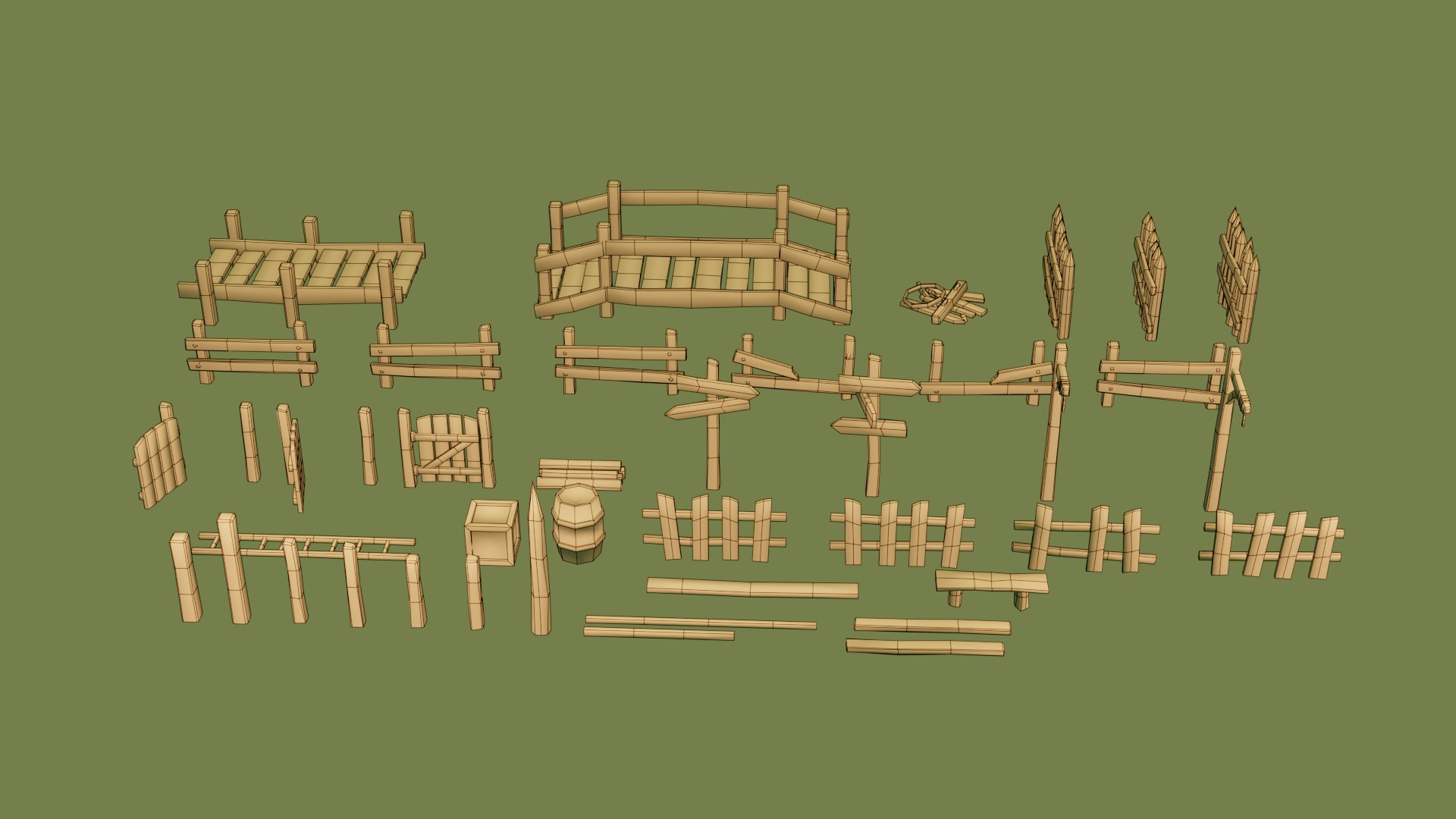 3D Medieval Pack Props Model - TurboSquid 1567096