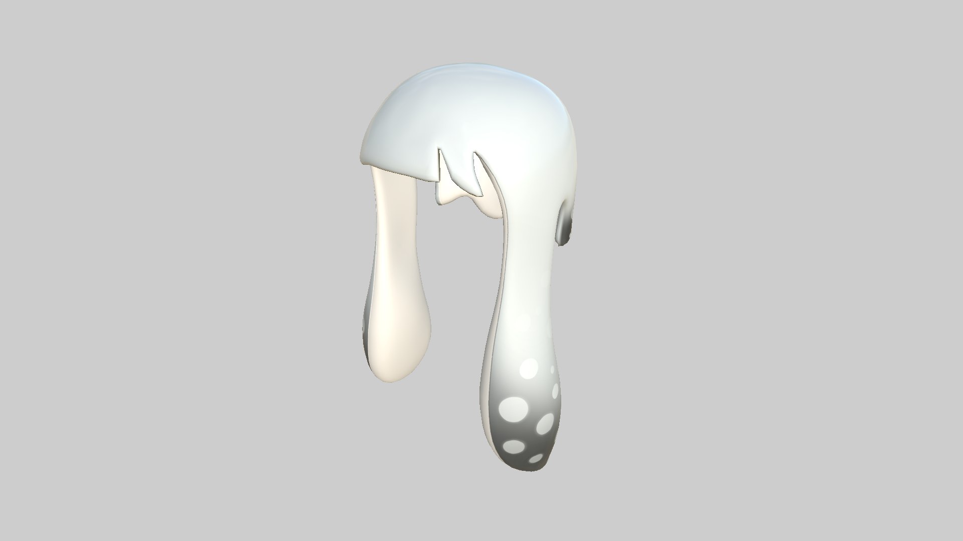 3D Inkling Hair 10 White - Splatoon Character Design Model - TurboSquid ...