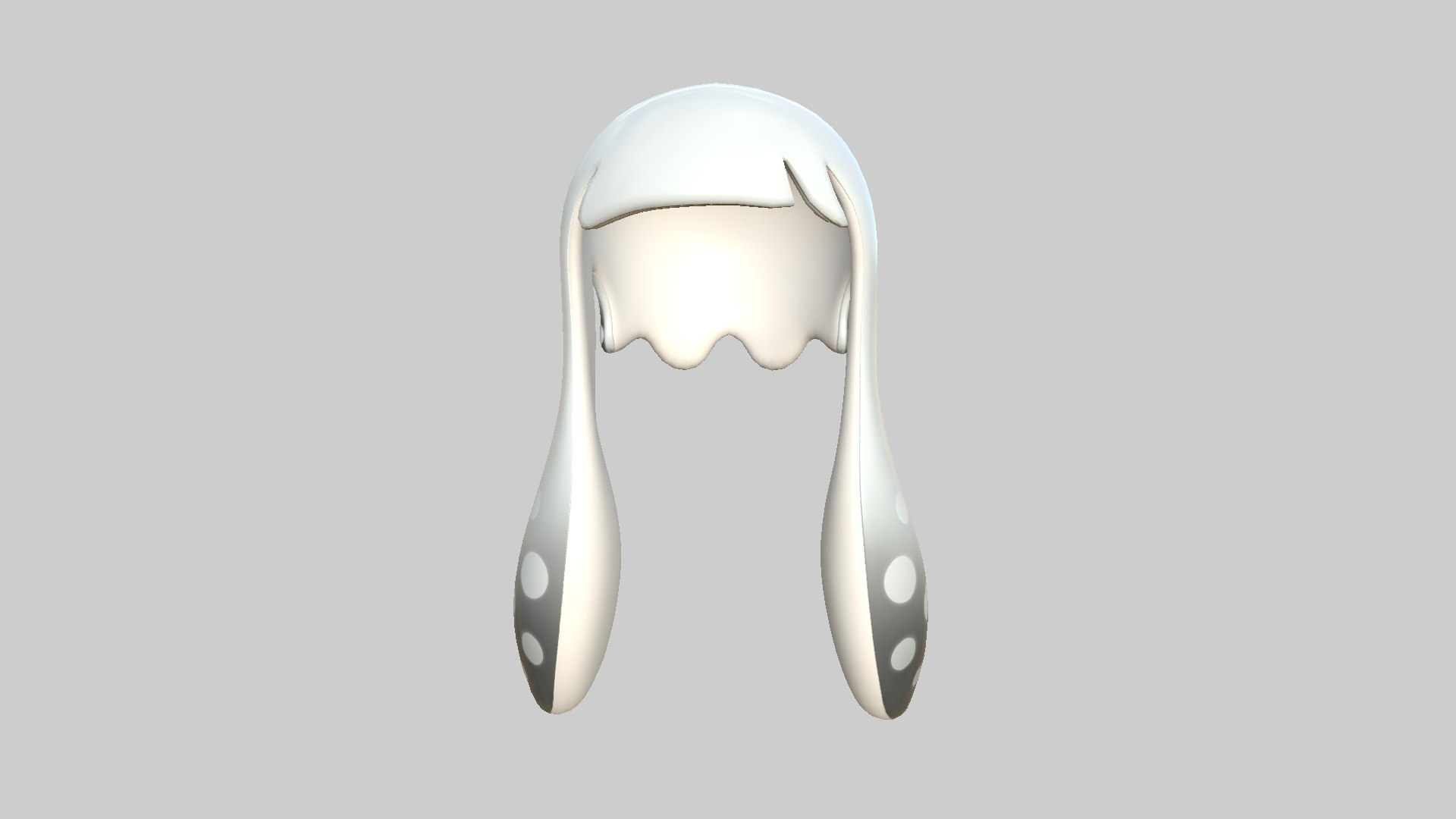 3D Inkling Hair 10 White - Splatoon Character Design Model - TurboSquid ...