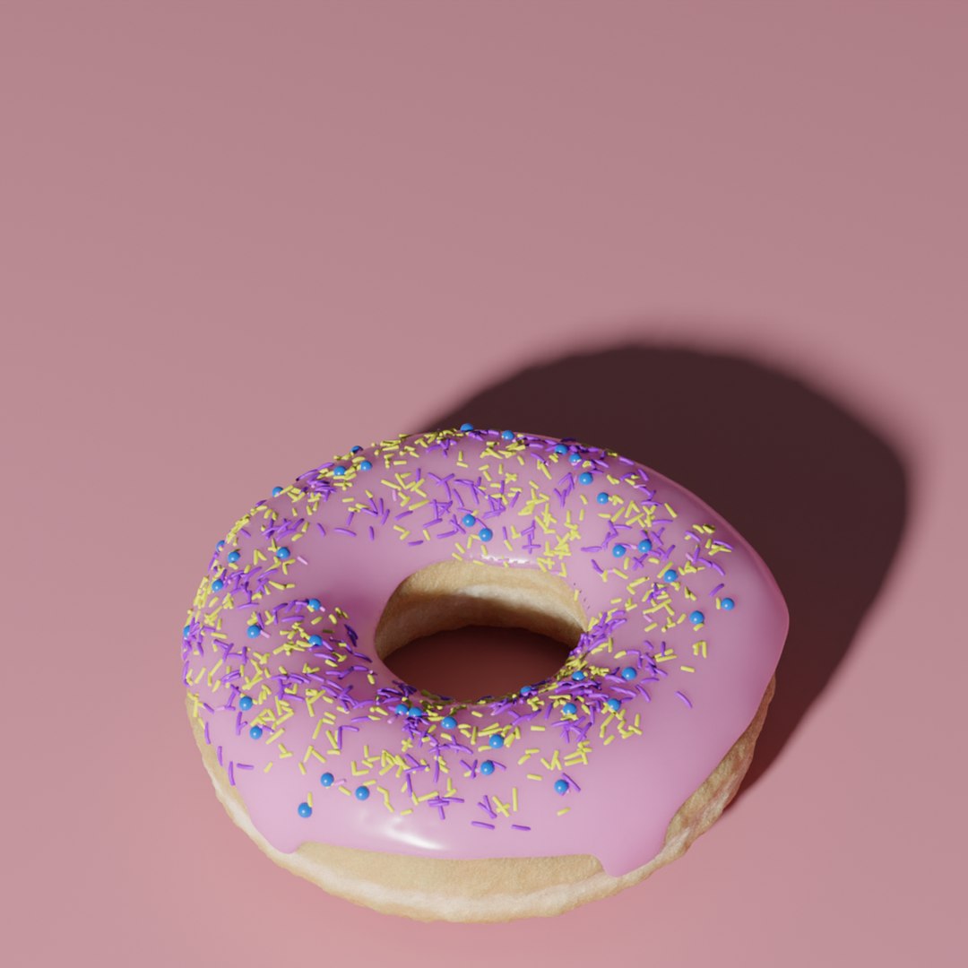 3D donut - TurboSquid 2017814