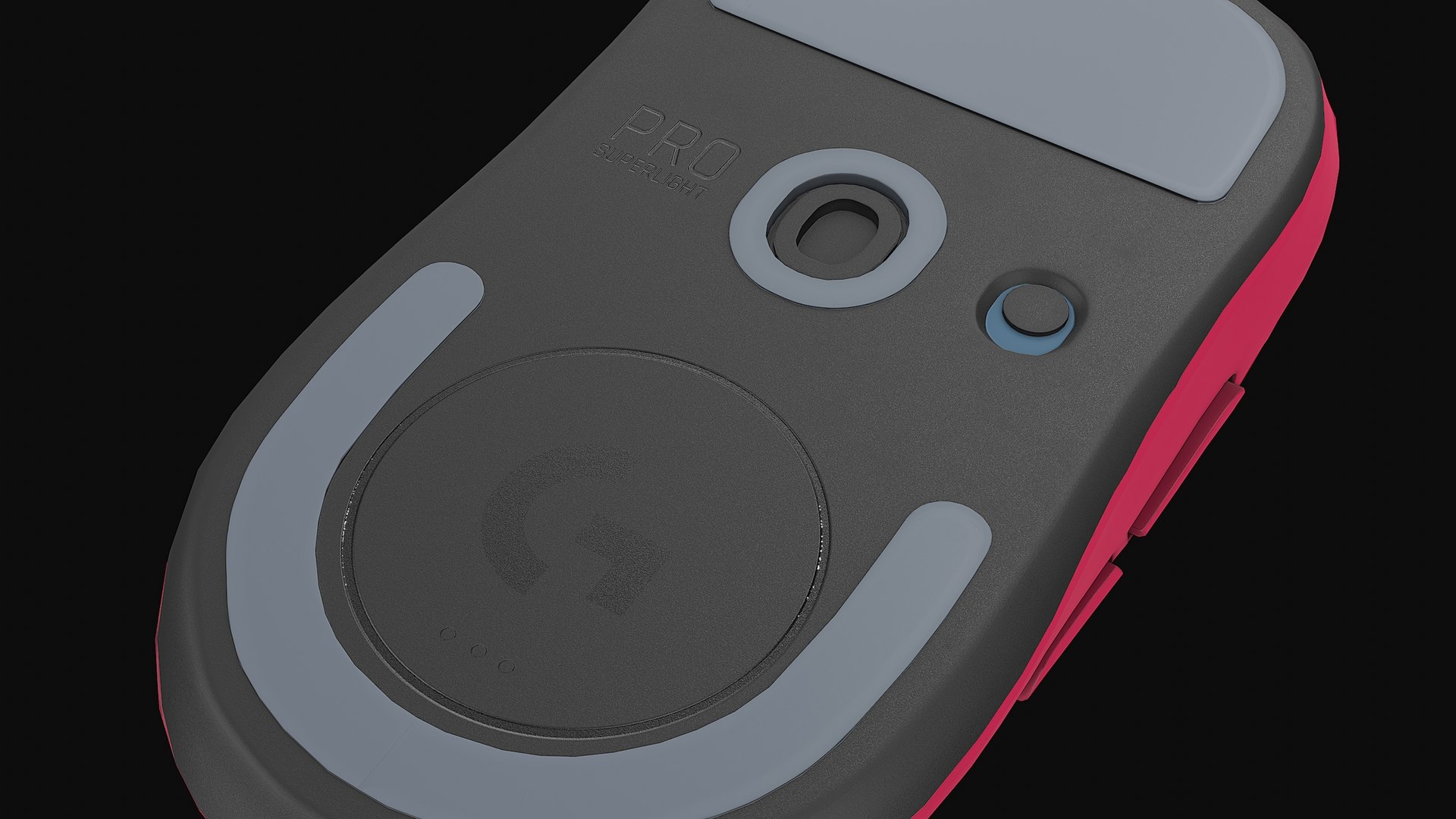 3D Logitech G Pro X Wireless Gaming Mouse - Red - TurboSquid 2236022