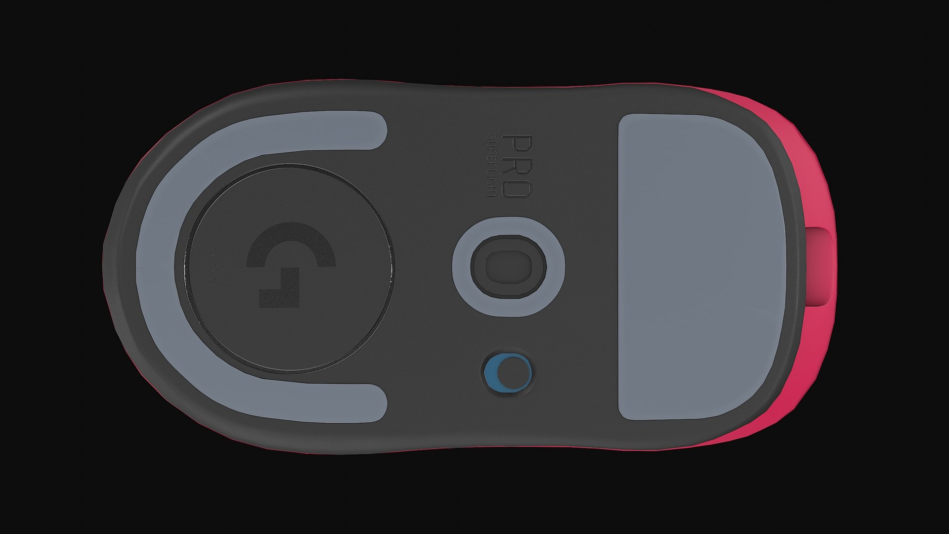 3D Logitech G Pro X Wireless Gaming Mouse - Red - TurboSquid 2236022