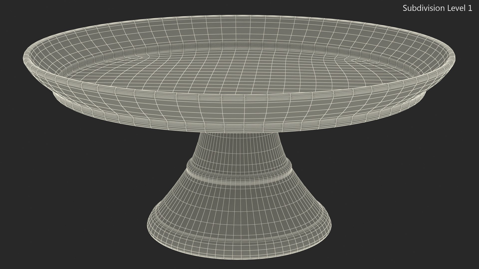 3D Cake Stand Wooden - TurboSquid 1468122