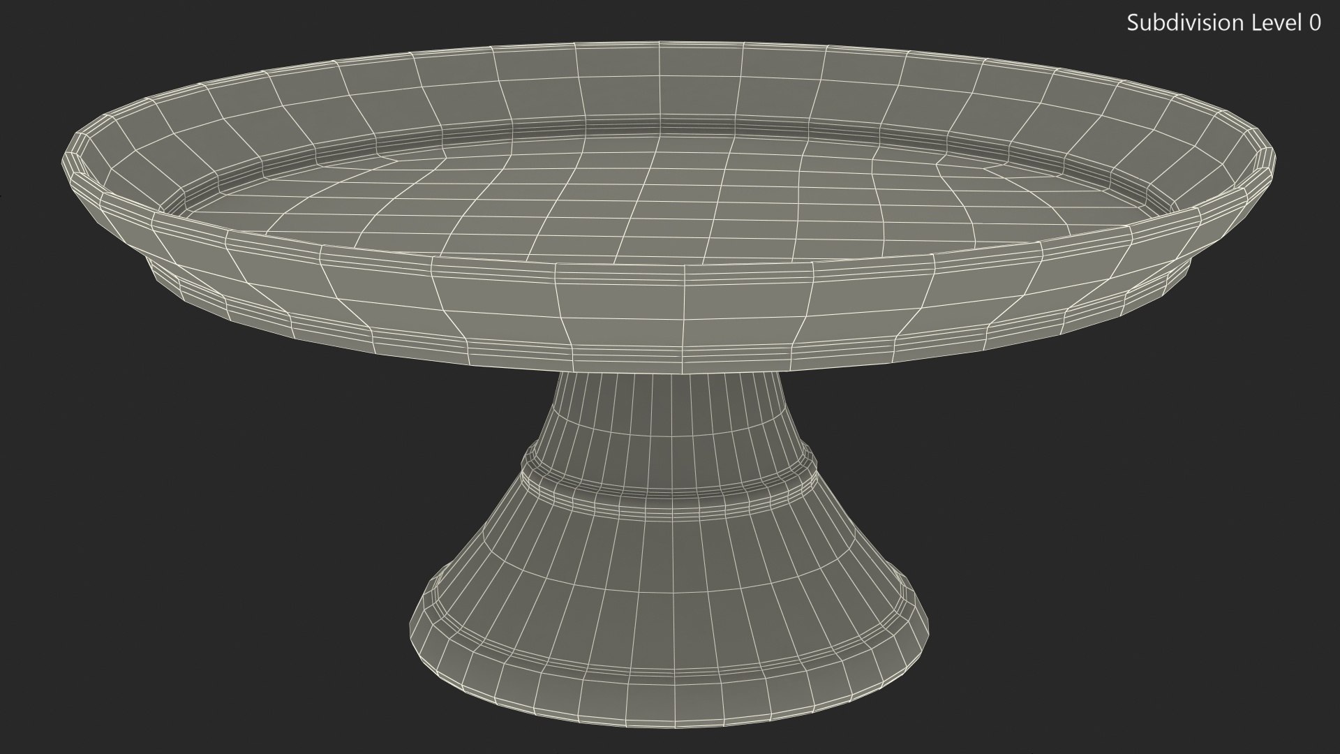 3D Cake Stand Wooden - TurboSquid 1468122