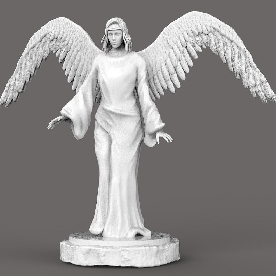 3D Angel Statue Model - TurboSquid 1321721