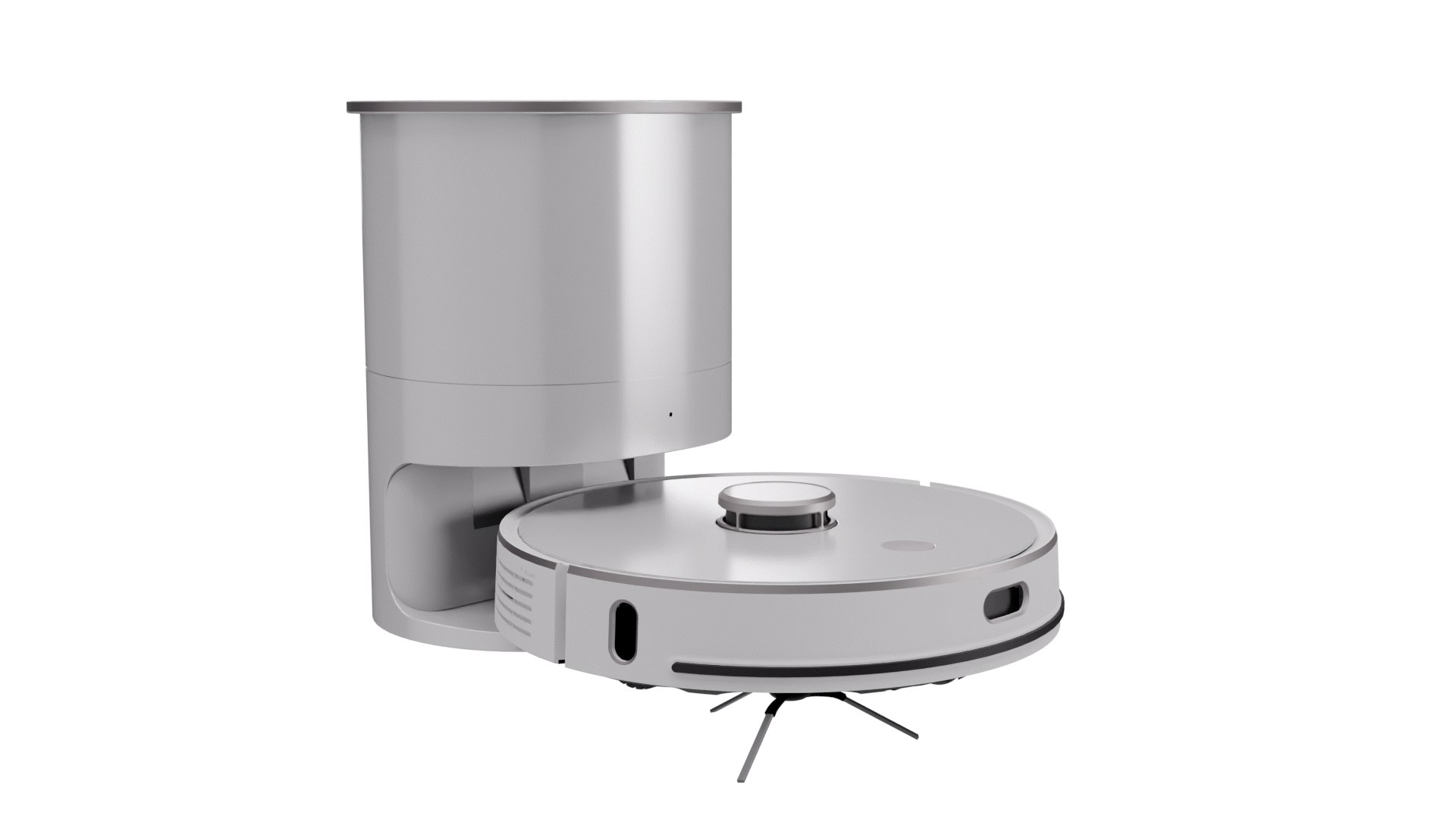 3D Robot Vacuum With Automatic Cleaning Base High Poly - TurboSquid 2163154