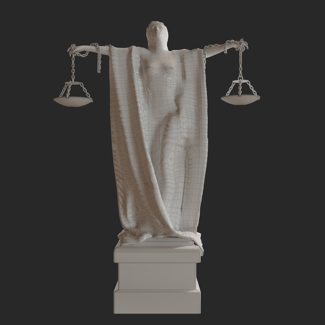 Themis Sculpture LowPoly 3D Model - TurboSquid 1921123