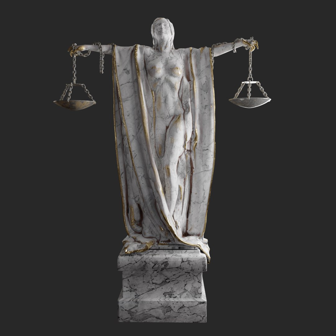 Themis Sculpture LowPoly 3D Model - TurboSquid 1921123