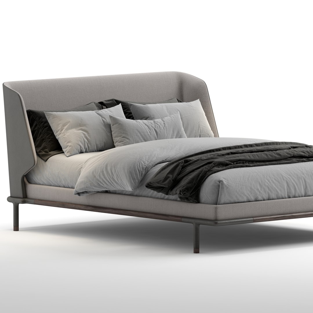 Frigerio Alfred Double Bed 3D Model - TurboSquid 1831646