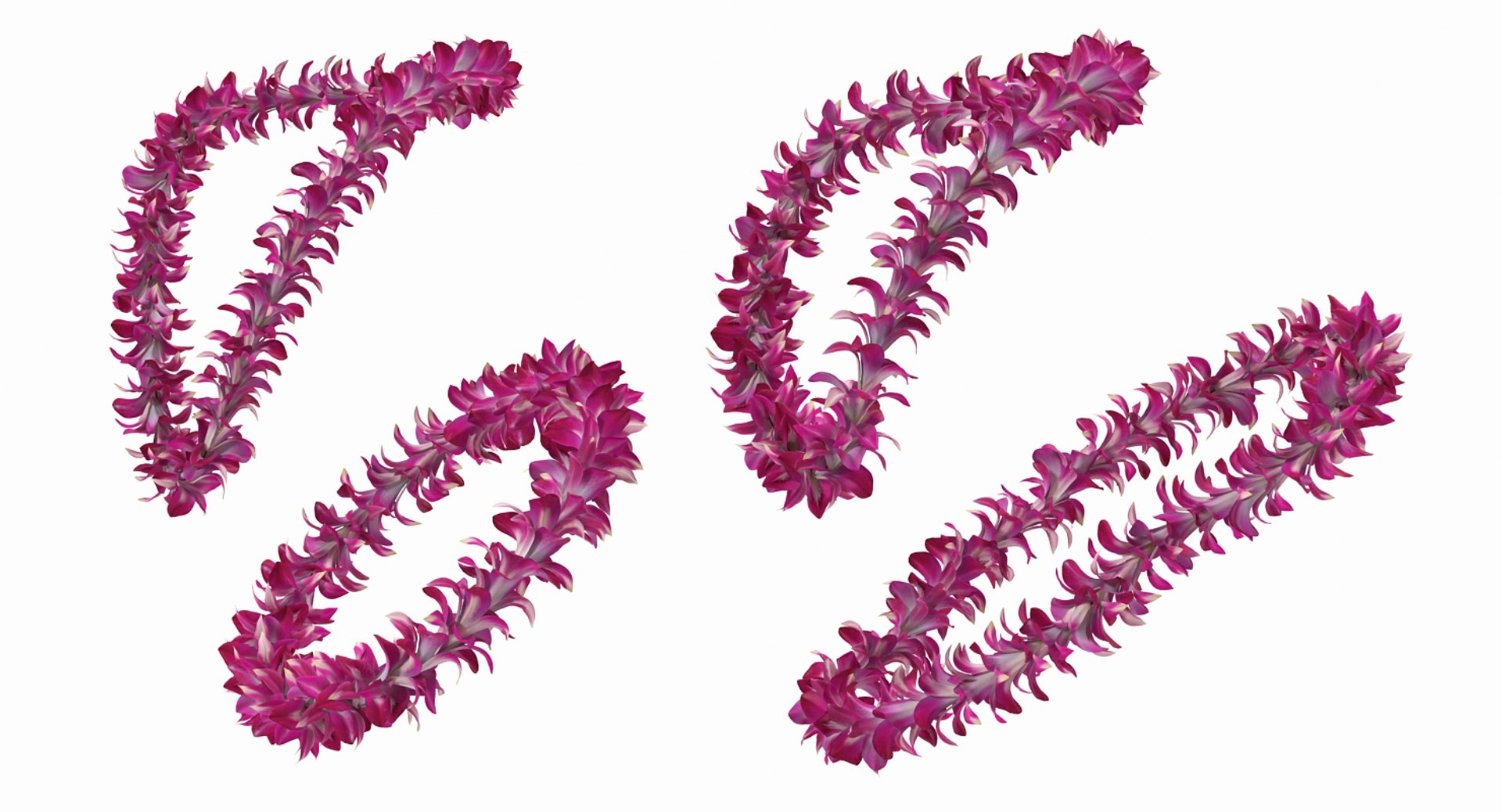 3d hawaiian leis model