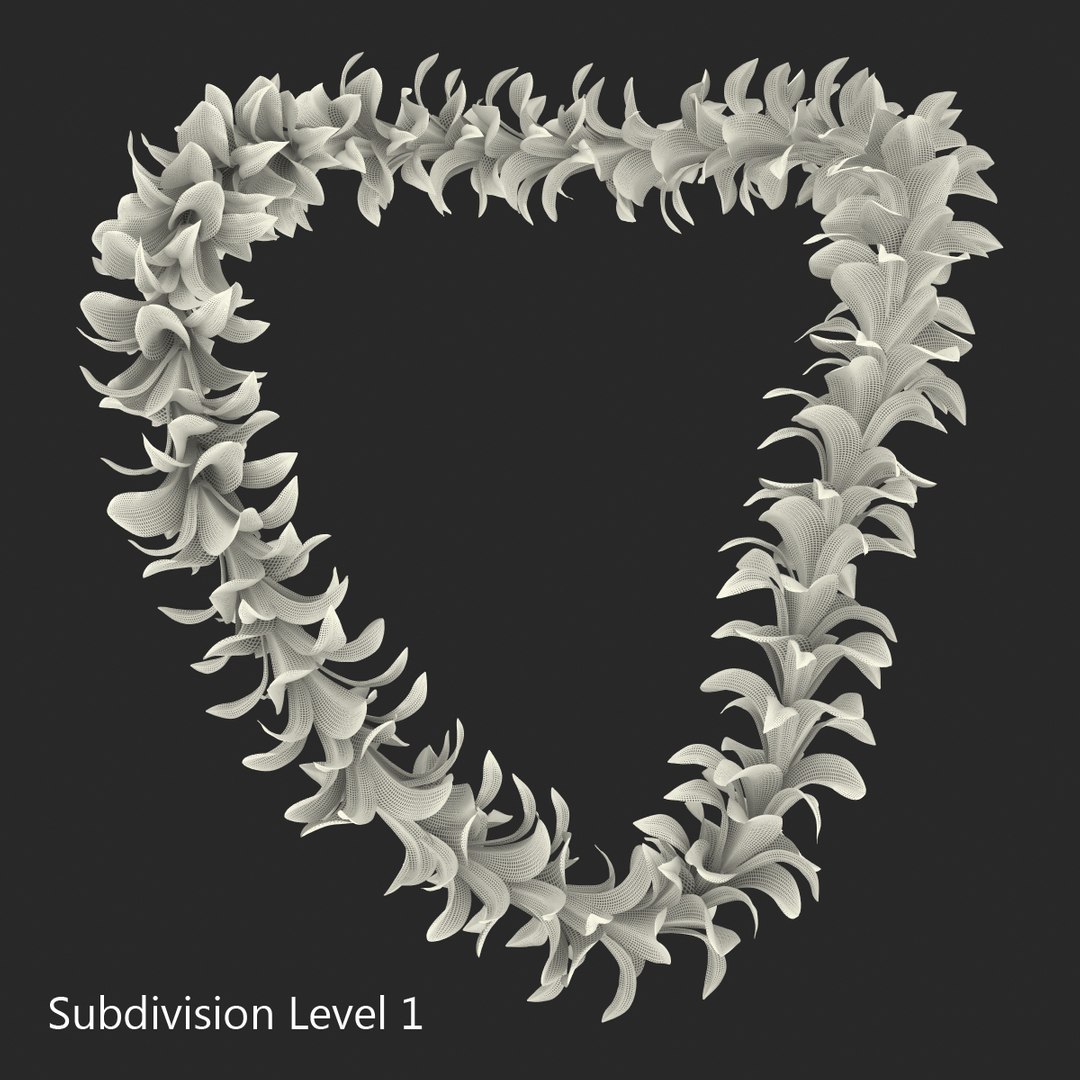 3d hawaiian leis model