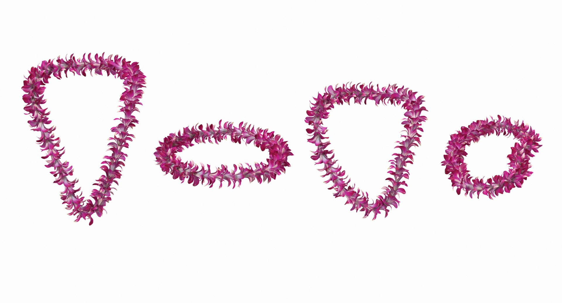 3d hawaiian leis model