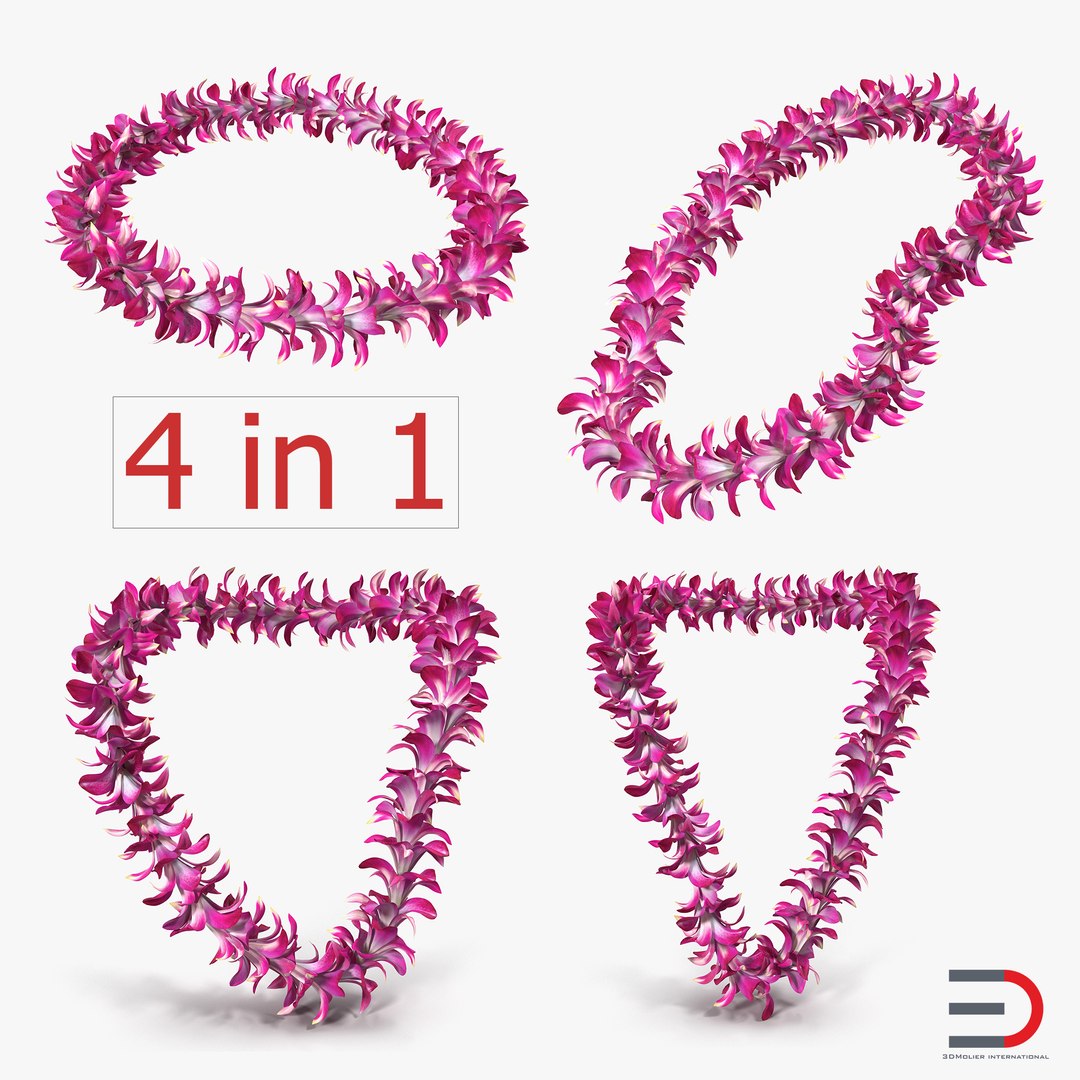 3d hawaiian leis model