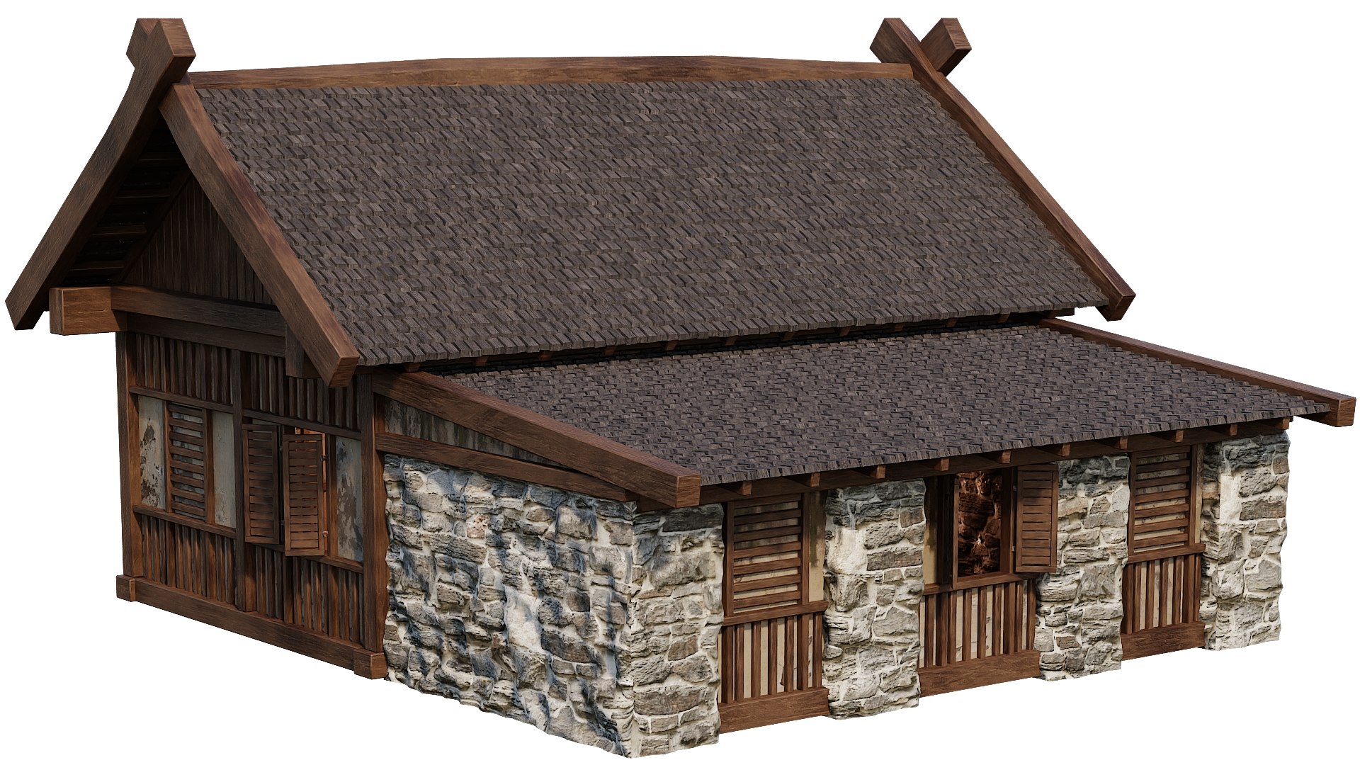 57-58-59-60 - Medieval Houses Model - TurboSquid 2028092