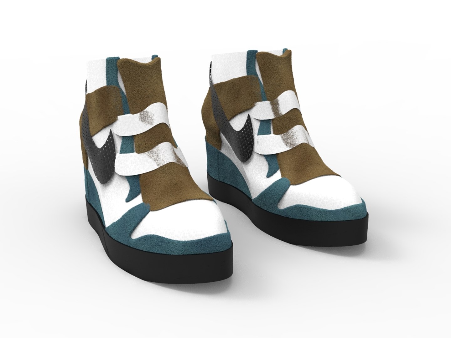 3D Nike Sneakers Tall Model - TurboSquid 1580408