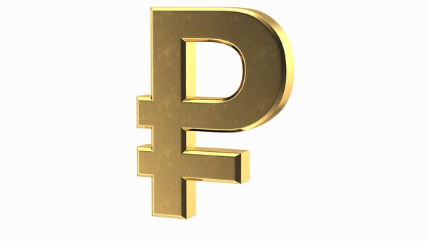 Russian rouble currency symbol 3D model - TurboSquid 1685721