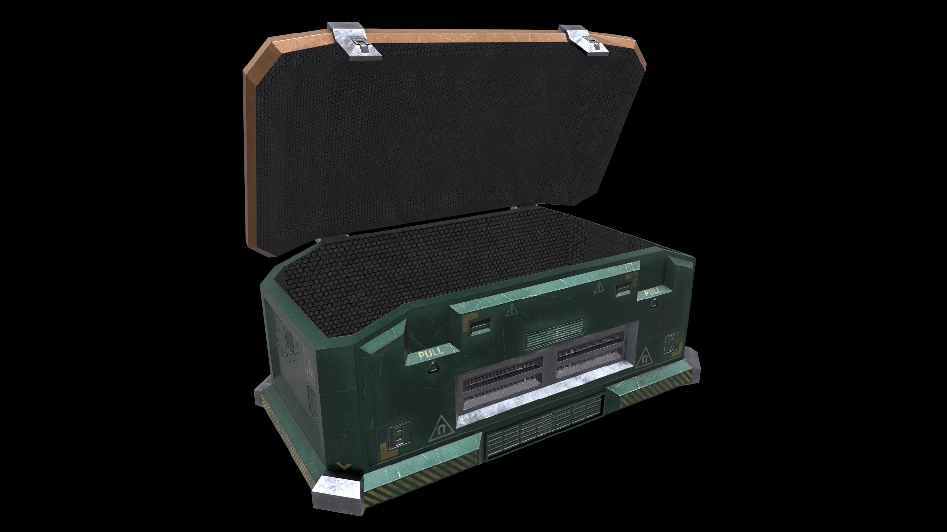 Crate Container Box Openable 3D Model - TurboSquid 1554457