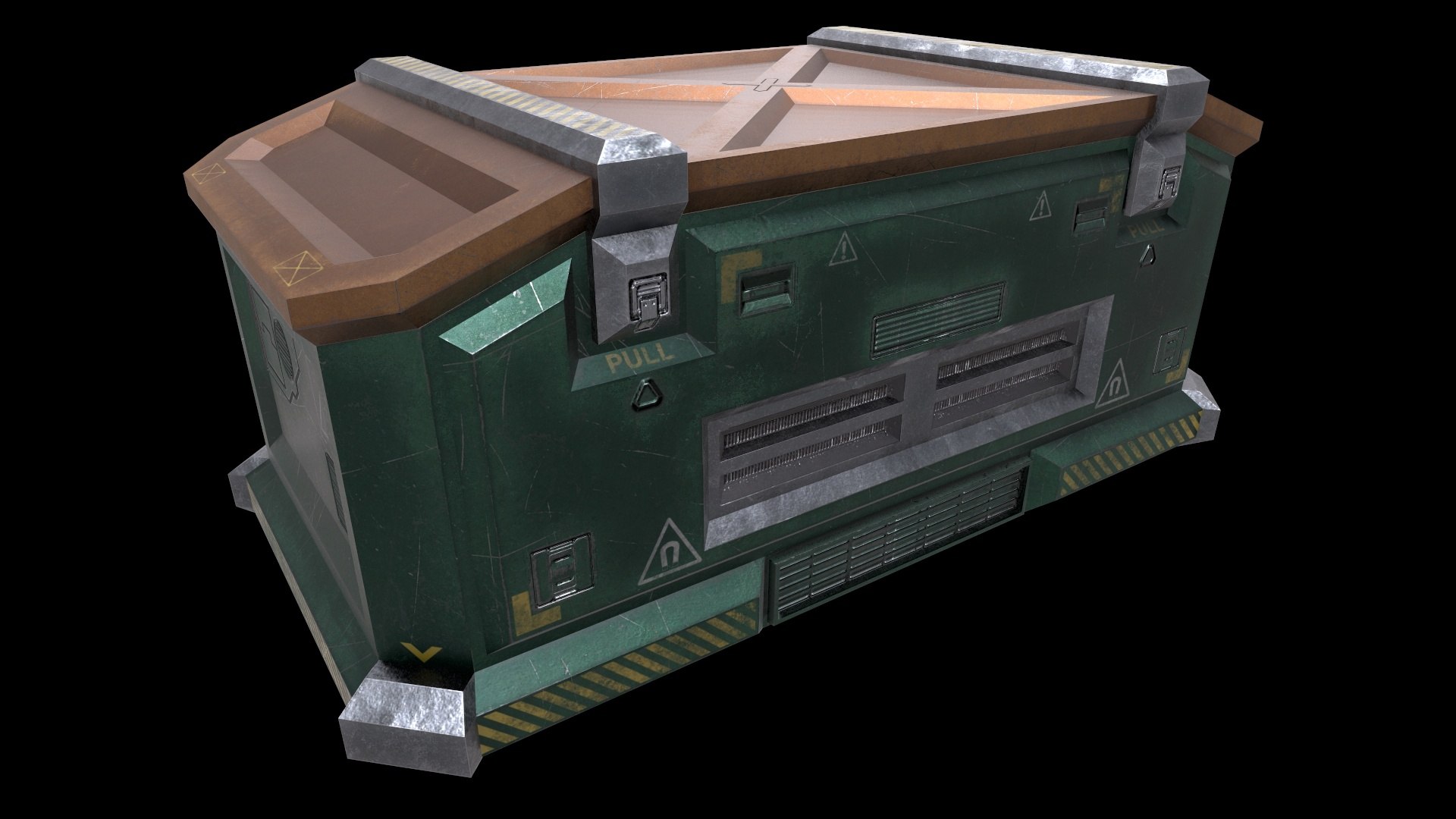 Crate Container Box Openable 3D Model - TurboSquid 1554457