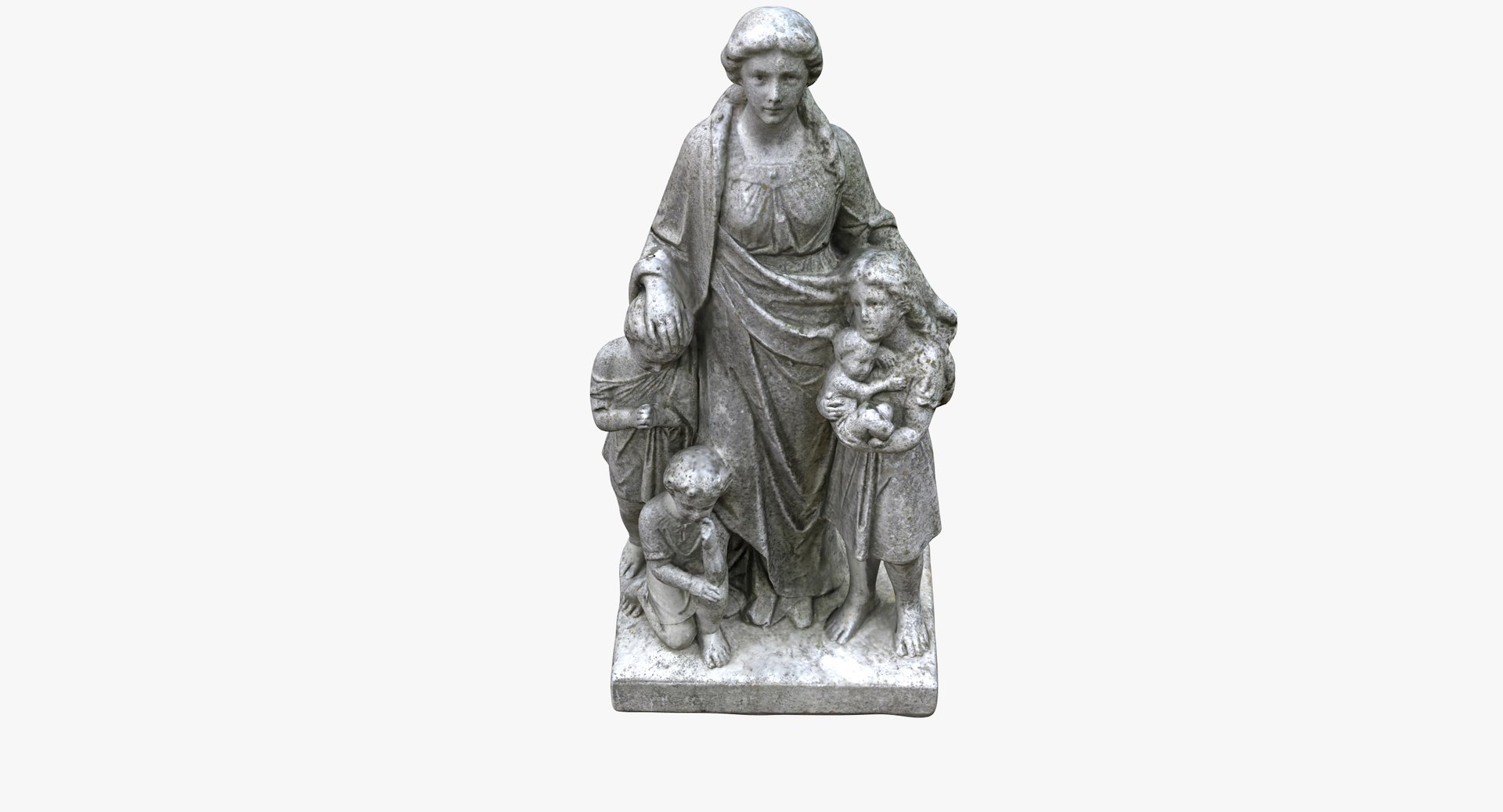 3D model woman kids statue - TurboSquid 1452321