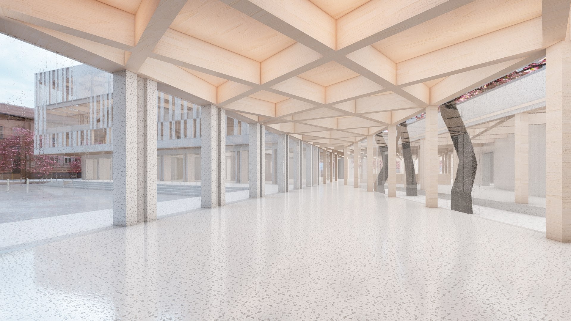 3D Modern Culture Center model - TurboSquid 1907334